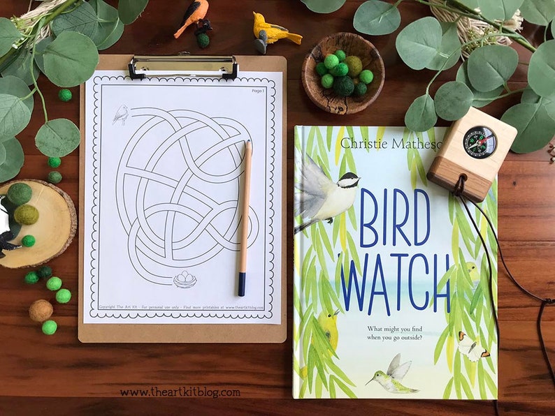 Bird Game Bundle of Printables for Kids, Pairs With Bird Watch Book ...