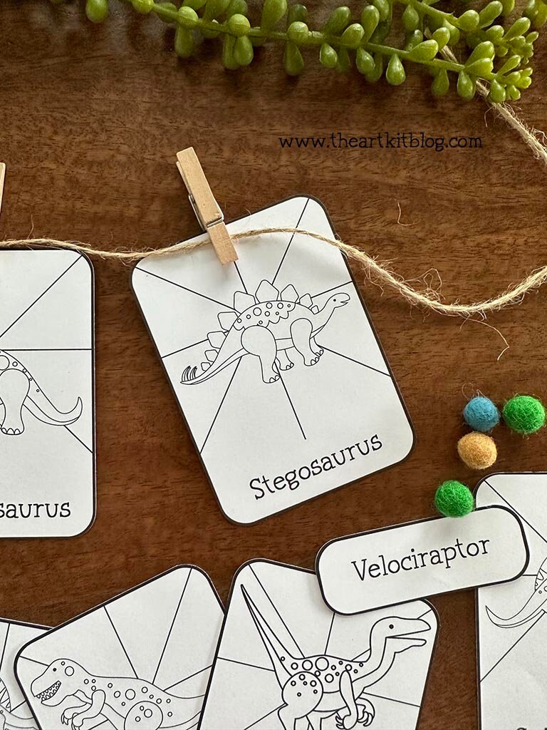 Dinosaur 3 Part Cards PDF, Montessori Nomenclature Cards, Classroom ...