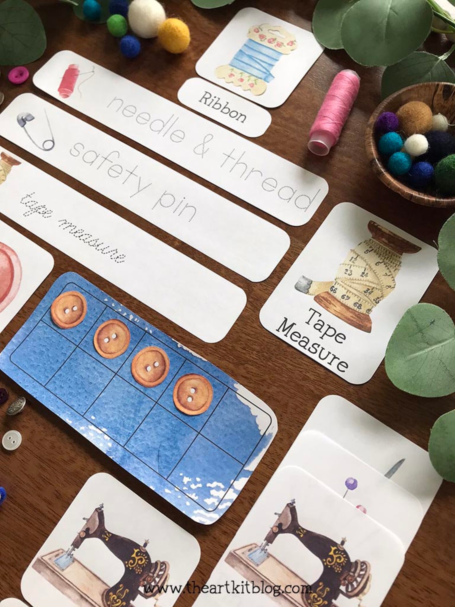 Sewing Printables, Kids Learning Activities, PDF Download, Homeschool ...