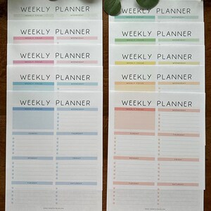Weekly Planners, Minimalist Design, Printables, Homeschool, Organizers ...