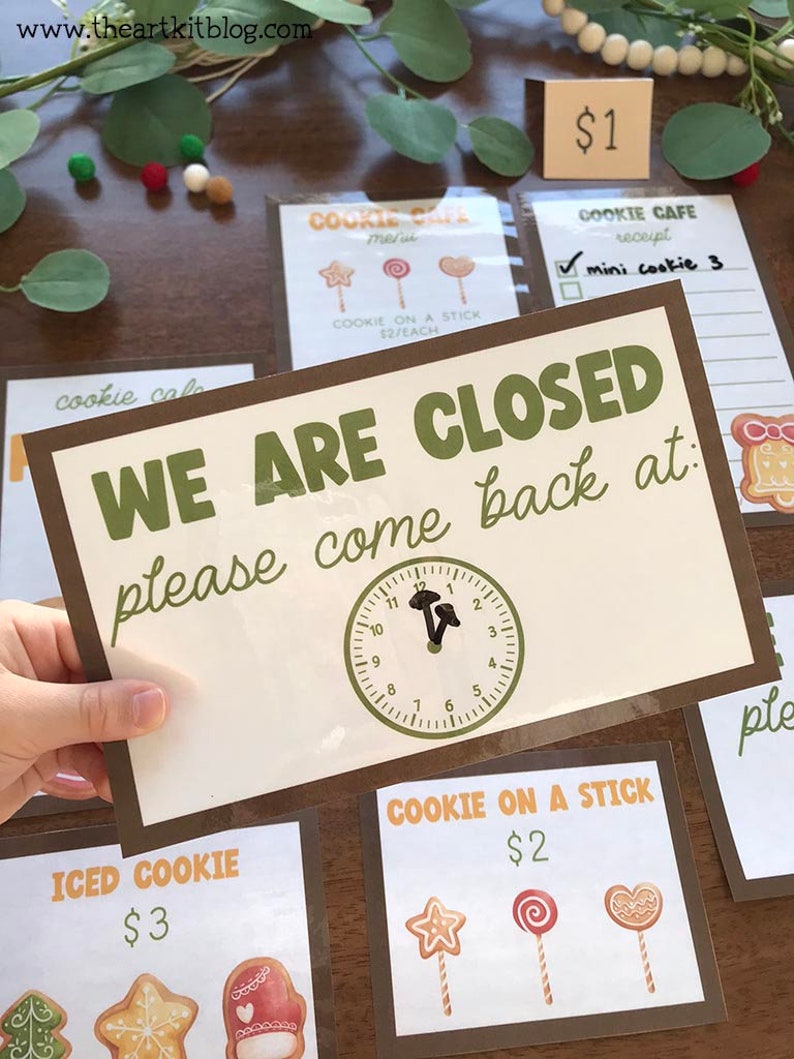 Christmas Cookie Cafe, Pretend Play Shop, Christmas Pretend Play ...