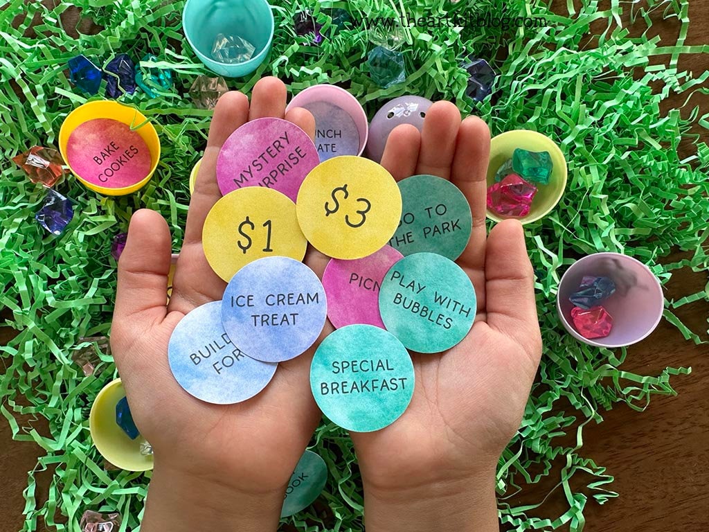 PRINTABLE Easter Egg Reward Tokens, Download Easter Basket Tokens, Kids ...