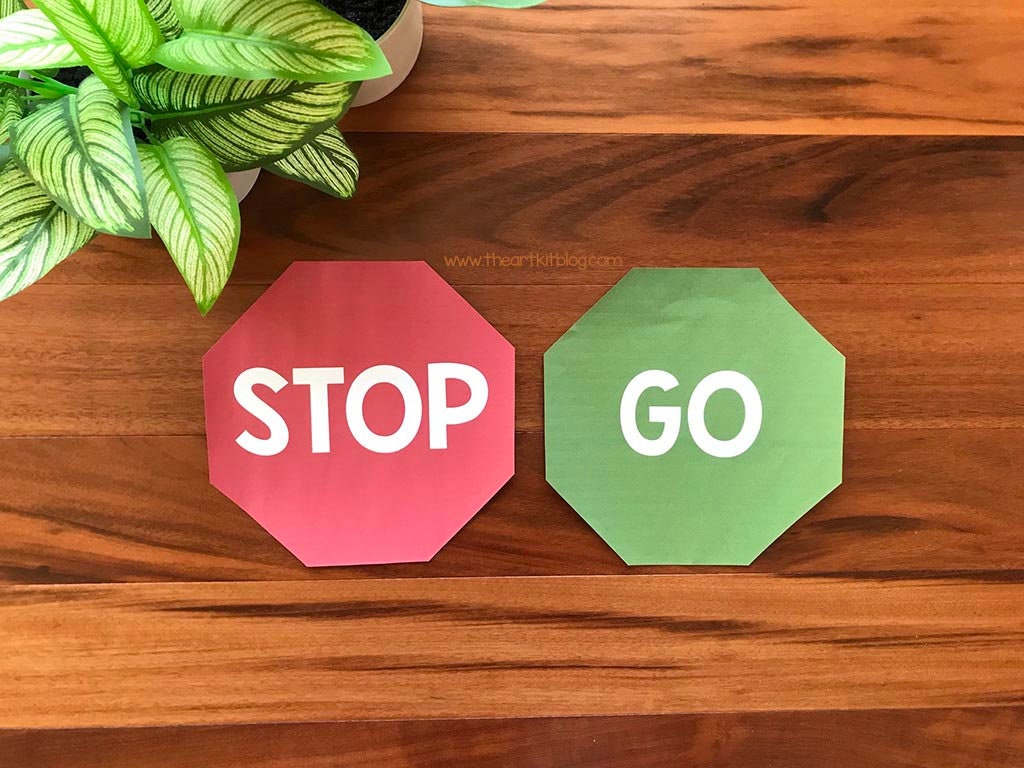 Stop And Go Signs Printable
