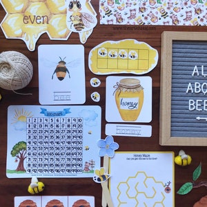 My Honey Bee Learning Pack, Unit Study, Busy Book, Supplemental ...