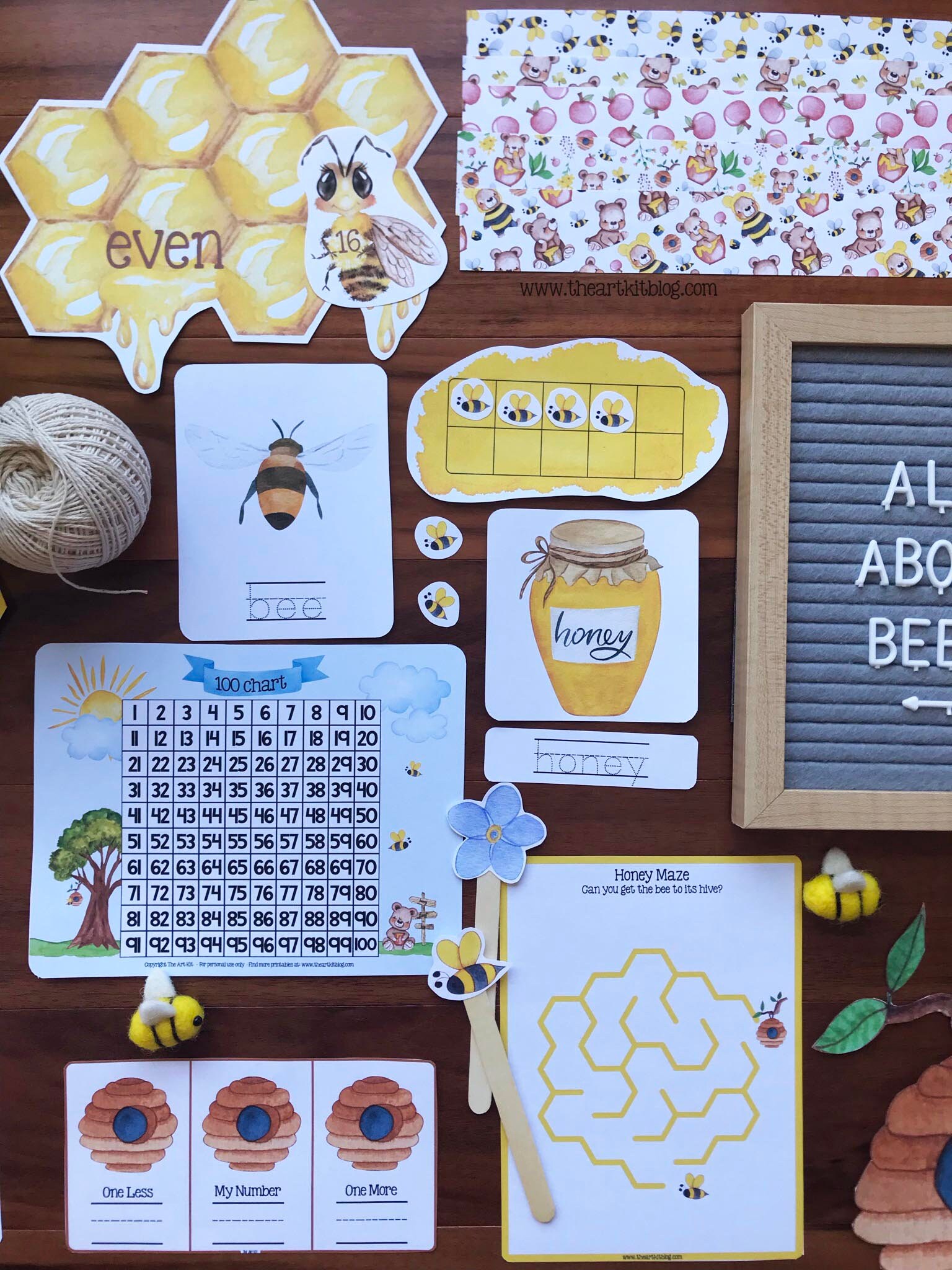 My Honey Bee Learning Pack Unit Study Busy Book - Etsy