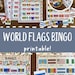 World Flags Bingo, Bingo Game Printable, Summer Games PDF, World Unit ...