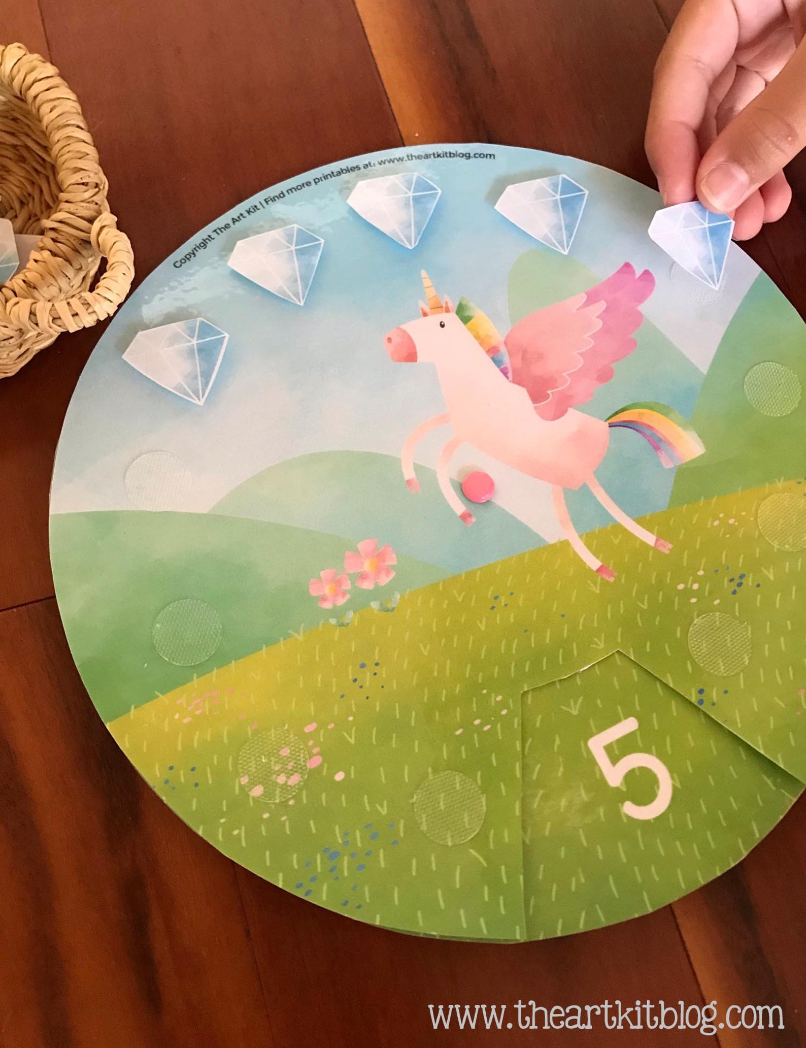 Printable Number Counting Wheel 1-12 // Unicorns and Gems ...