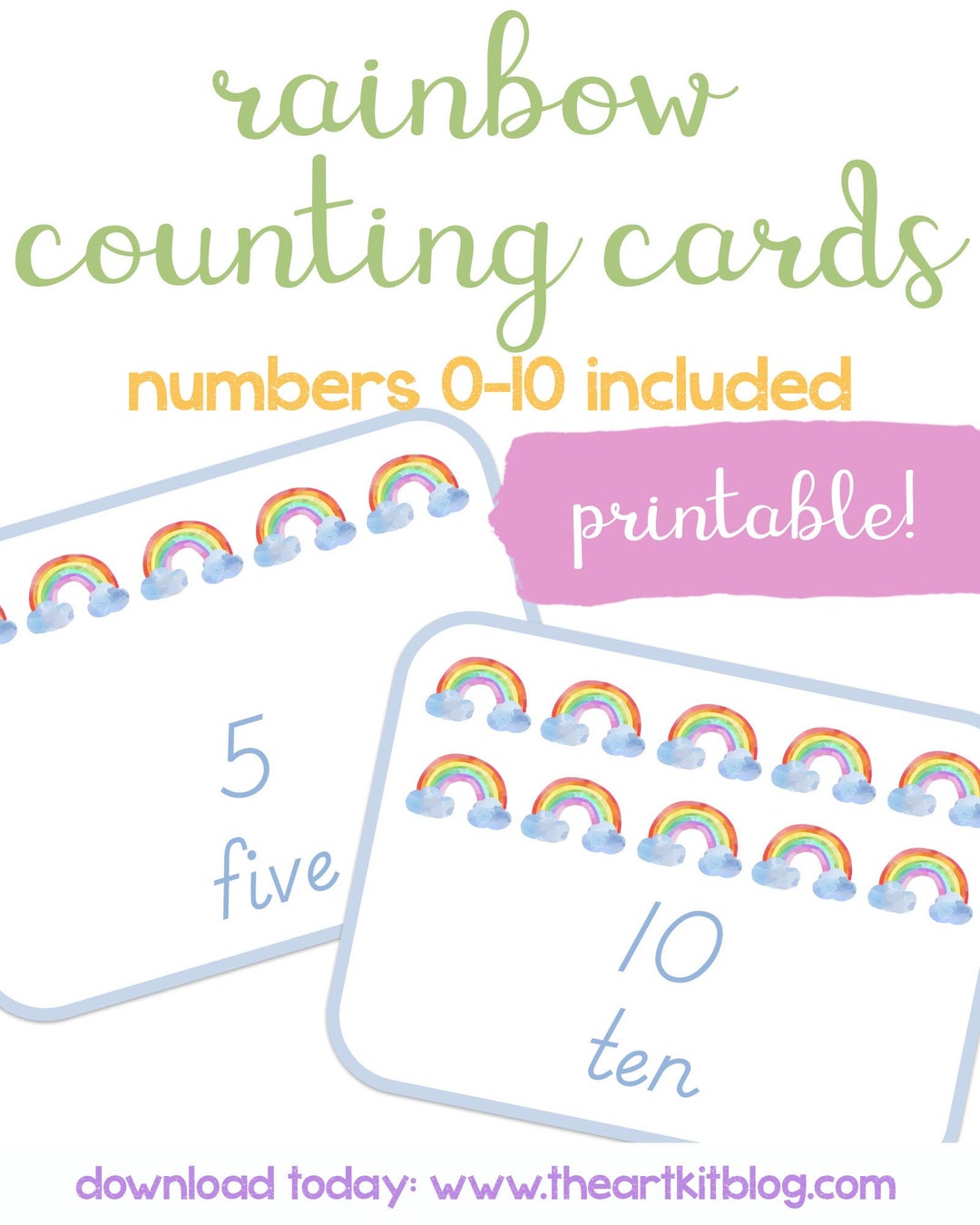 Números de arco iris contando tarjetas Tarjetas flash 0 10 Escuela en ... Números de arco iris contando tarjetas Tarjetas flash 0 10 Escuela en ...