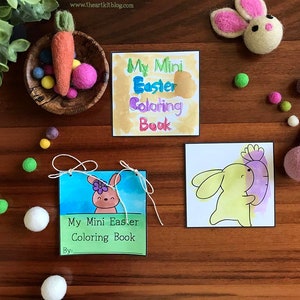 Mini Coloring Book, Mini Coloring Pages, Easter Coloring Pages, Easter ...