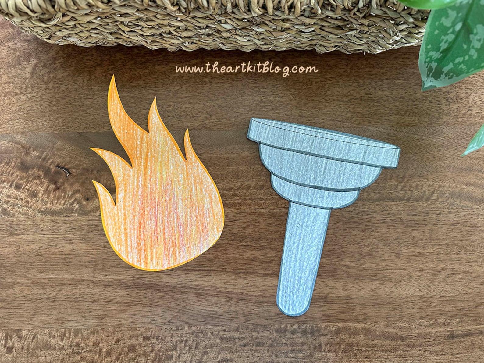 Torch Template Printable, Summer Games Craft, Imaginative Play ...