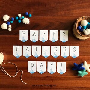 Happy Father's Day Printable Banner, Party Bunting, Dad Garland ...