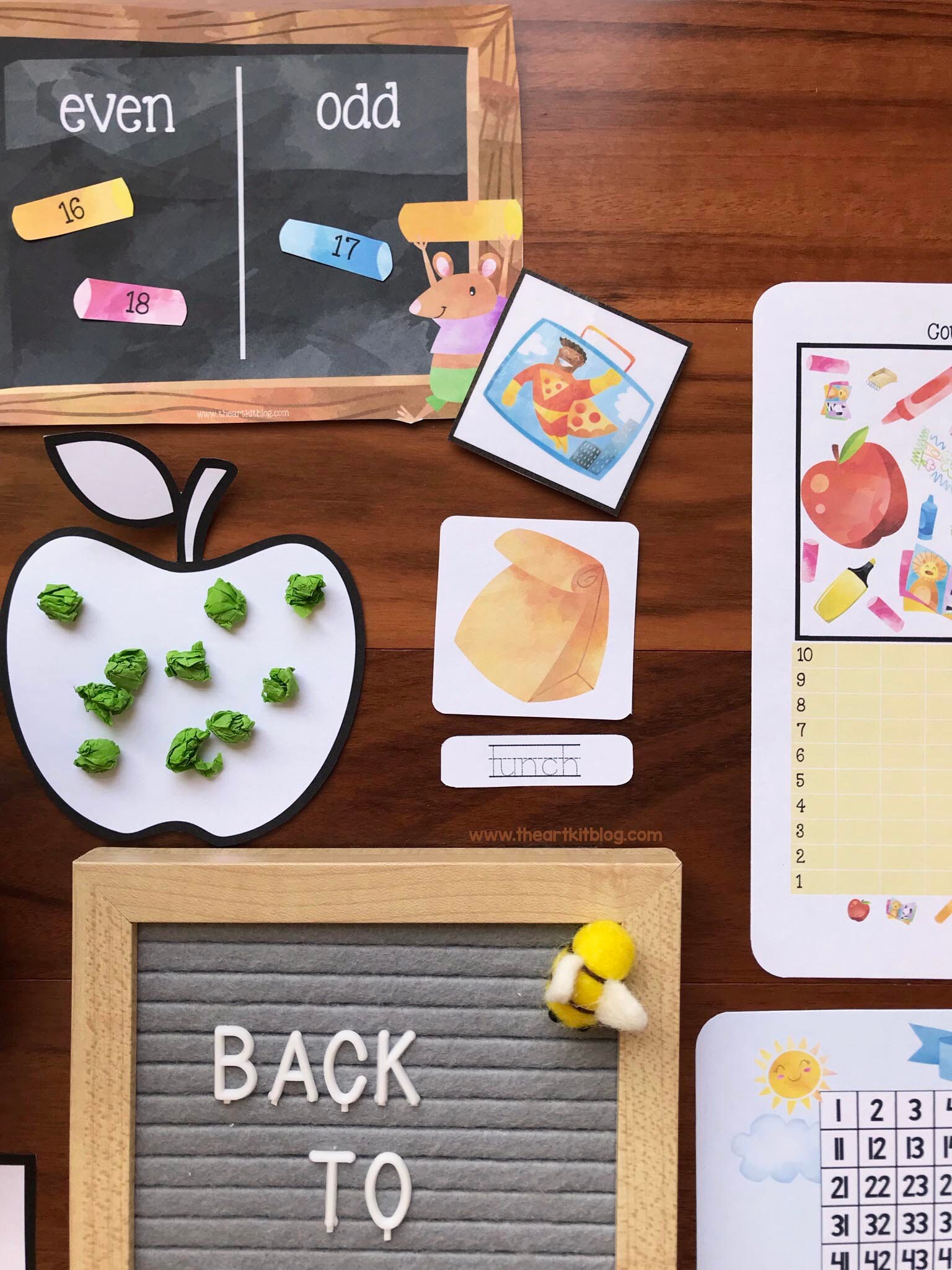 School Bundle Printables for Kids, Toddler Montessori Learning, Busy ...