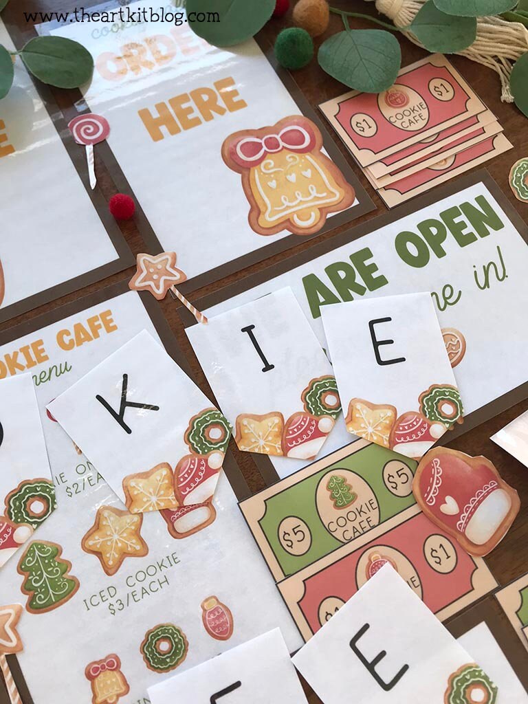 Christmas Cookie Cafe, Pretend Play Shop, Christmas Pretend Play ...