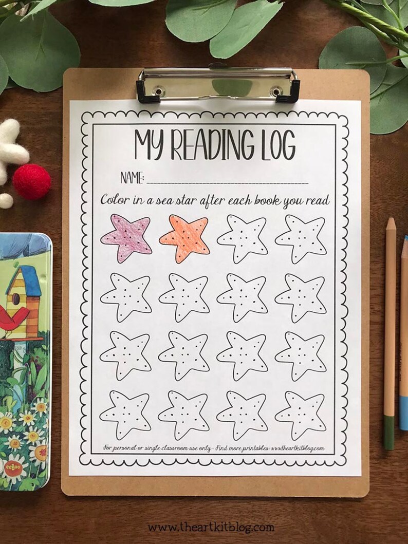 Coloring Pages Printable Reading Logs for Kids, Track Reading Progress ...