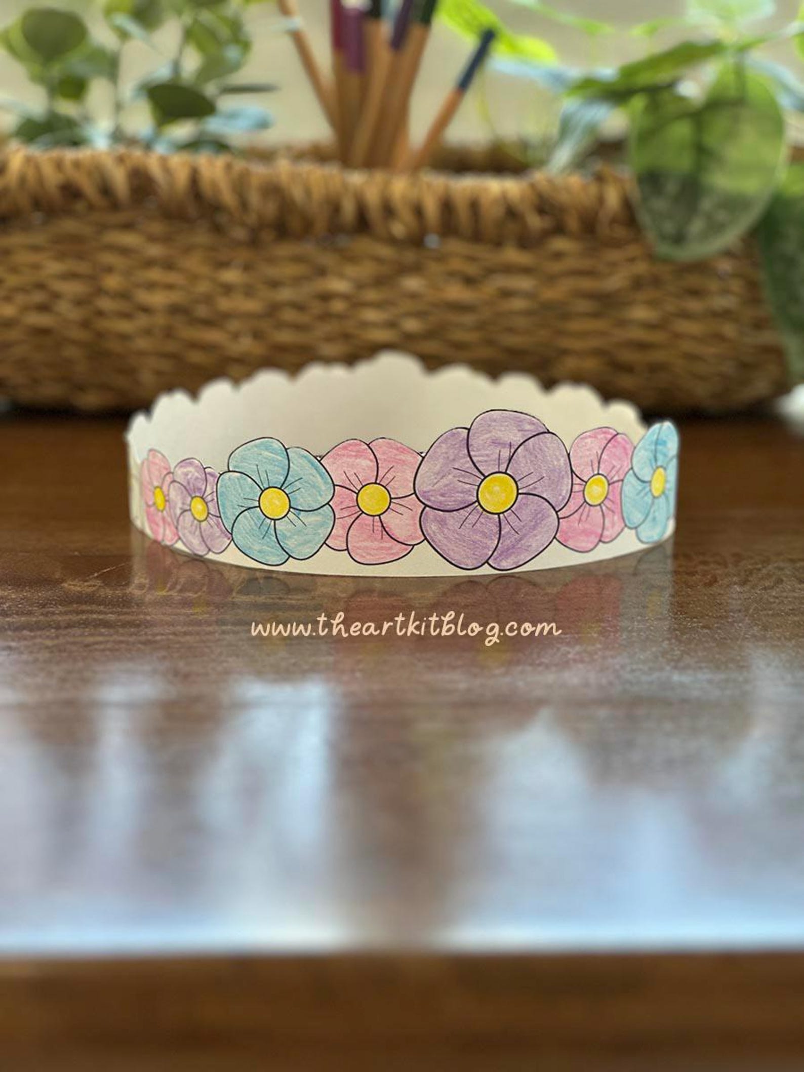 Flower Paper Crown Printable | DIY Floral Crown for Kids & Adults ...