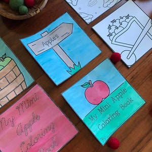 Mini Apple Coloring Book, Mini Apple Coloring Pages, Apple Coloring ...