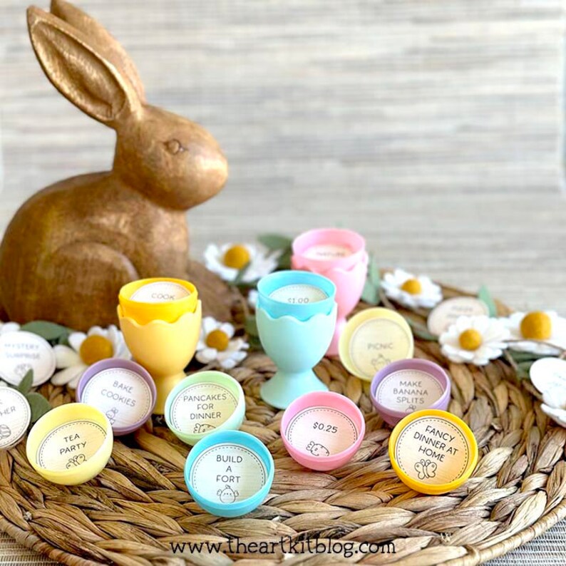 60 PRINTABLE Easter Egg Tokens, Easter Egg Filler, Easter Egg Hunt ...