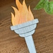 Torch Template Printable, Summer Games Craft, Imaginative Play ...