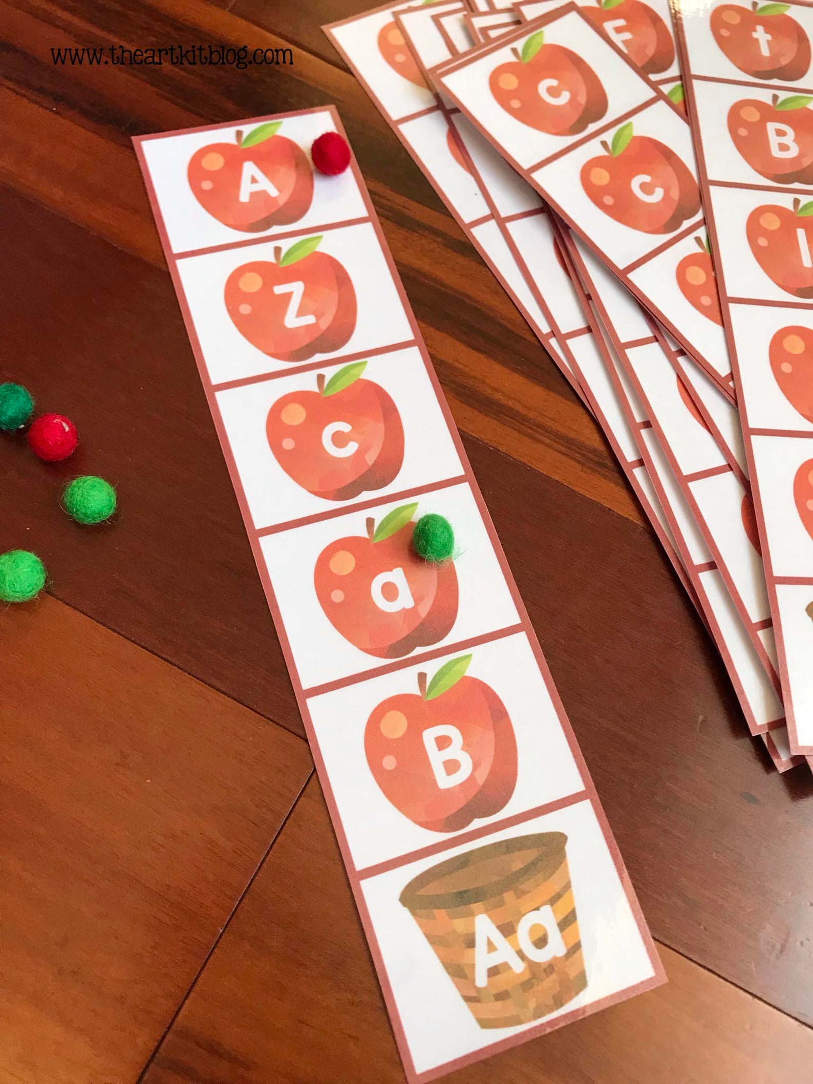 Letter Recognition Activity, Apple Printable, Preschool Activities, Pre ...