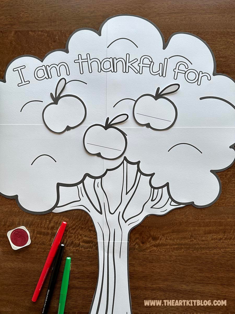 My Gratitude Tree Printable, Thanksgiving, November Wall Art, Fall ...