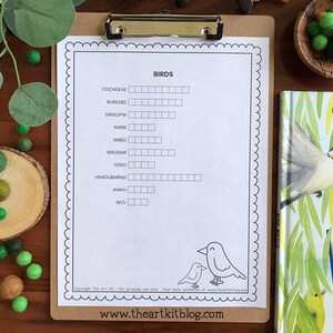 Bird Game Bundle of Printables for Kids, Pairs With Bird Watch Book ...