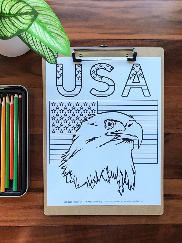 American Flag Coloring Pages, Patriotic Coloring Pages, Patriotic ...