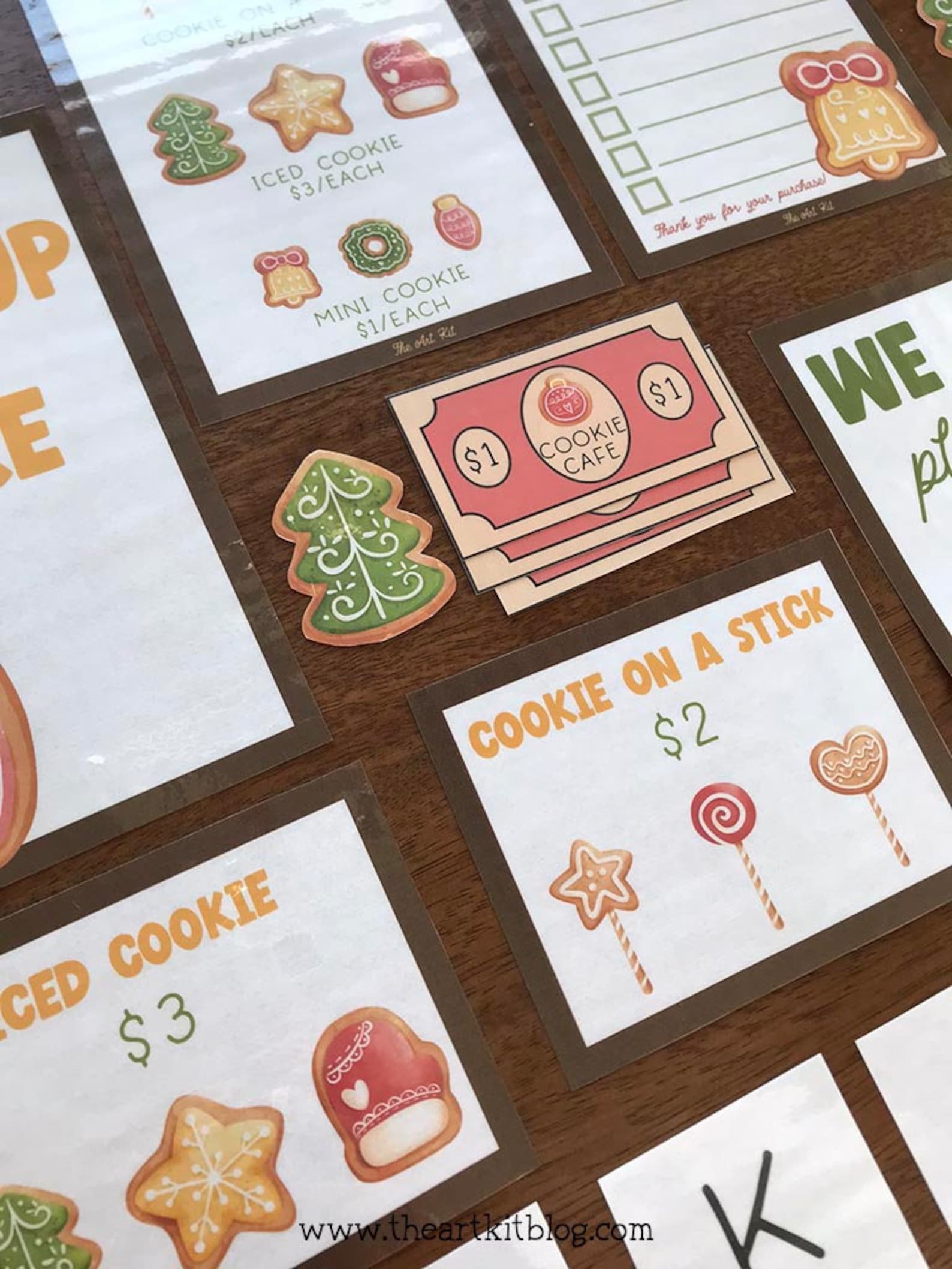 Christmas Cookie Cafe, Pretend Play Shop, Christmas Pretend Play ...