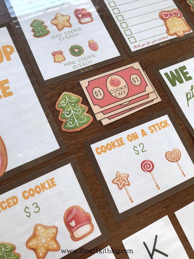 Christmas Cookie Cafe, Pretend Play Shop, Christmas Pretend Play ...