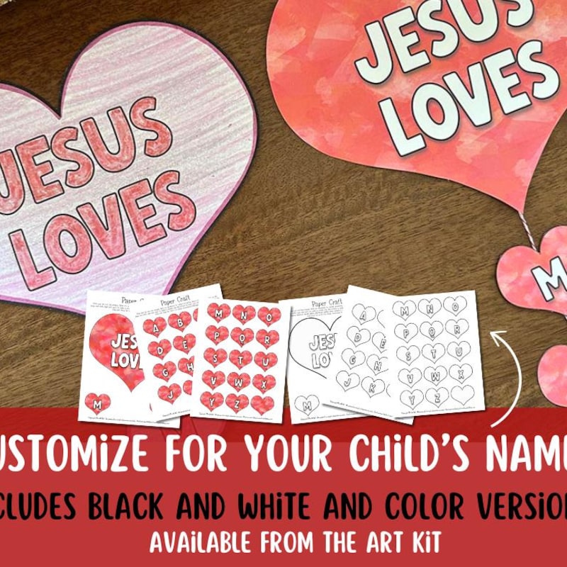 Jesus Loves Me Heart - Etsy