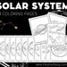 Solar System Coloring Pages Book, 13 Pages to Color, PRINTABLE for Kids ...