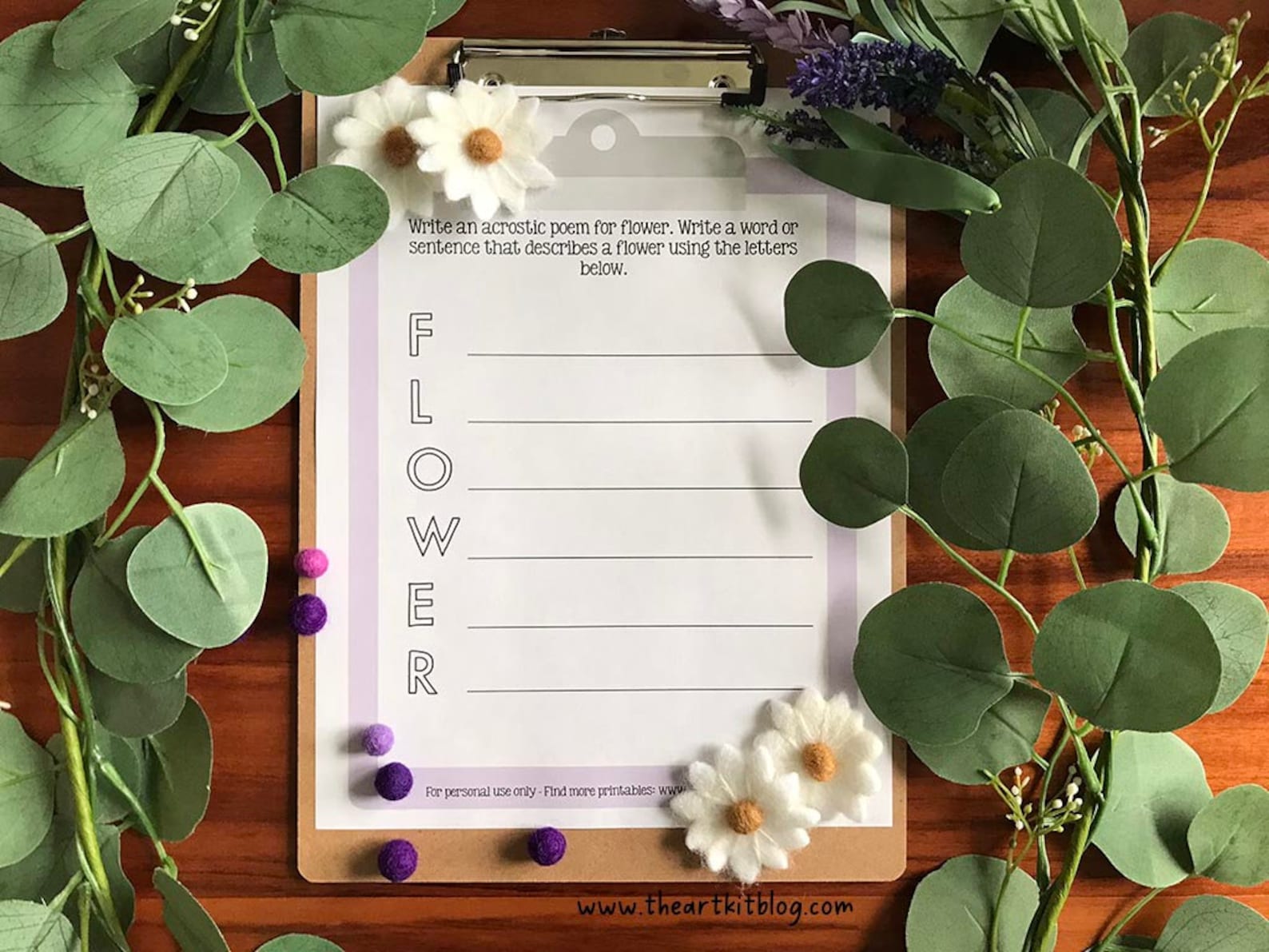 Printable Acrostic Poem Templates for May for Kids, Language Arts ...