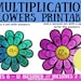 Elementary Multiplication Flowers // Waldorf // Printable Worksheets 0 ...