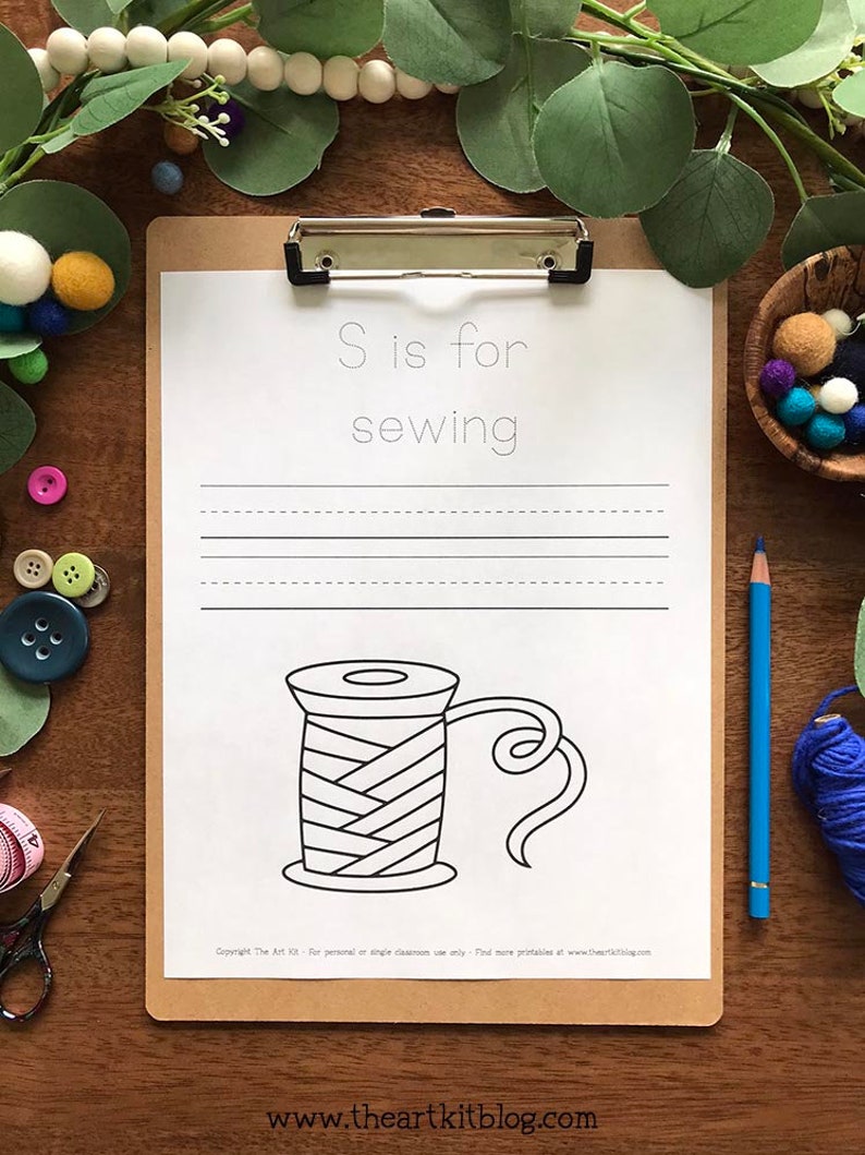 Sewing Printables Kids Learning Activities PDF Download - Etsy