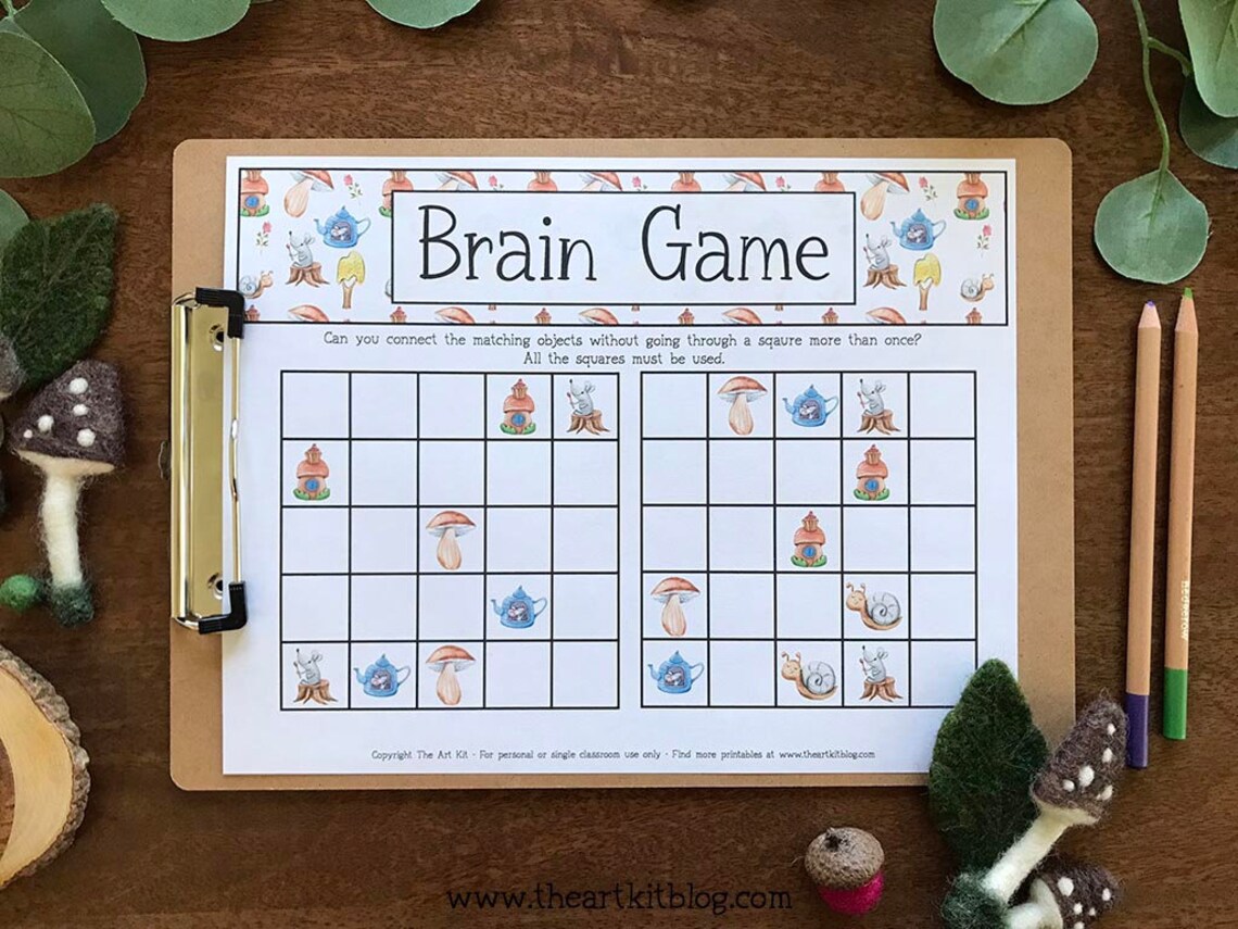 Woodland Game Bundle Printables for Kids Book Game Bundle - Etsy