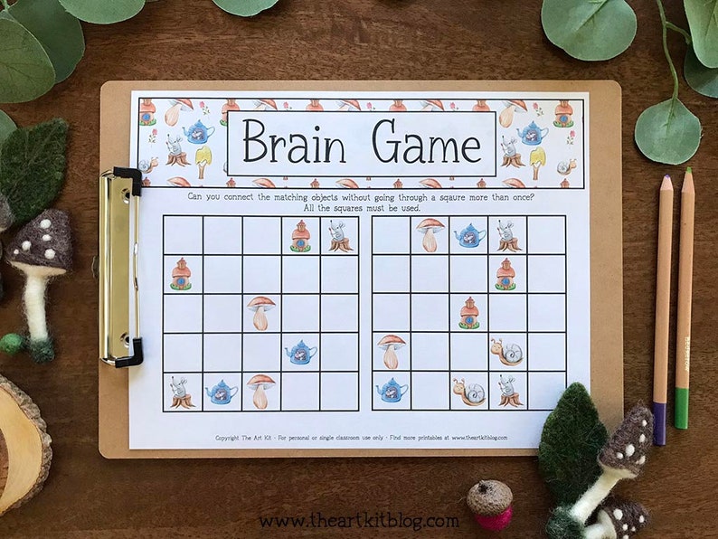 Woodland Game Bundle Printables for Kids Book Game Bundle - Etsy