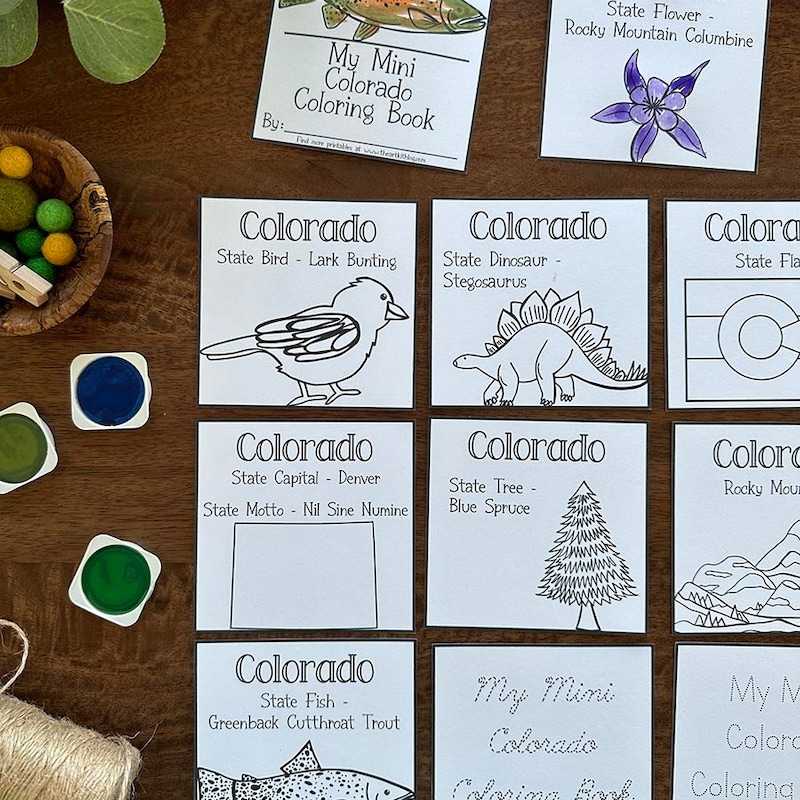 Coloring Pages Colorado - Etsy