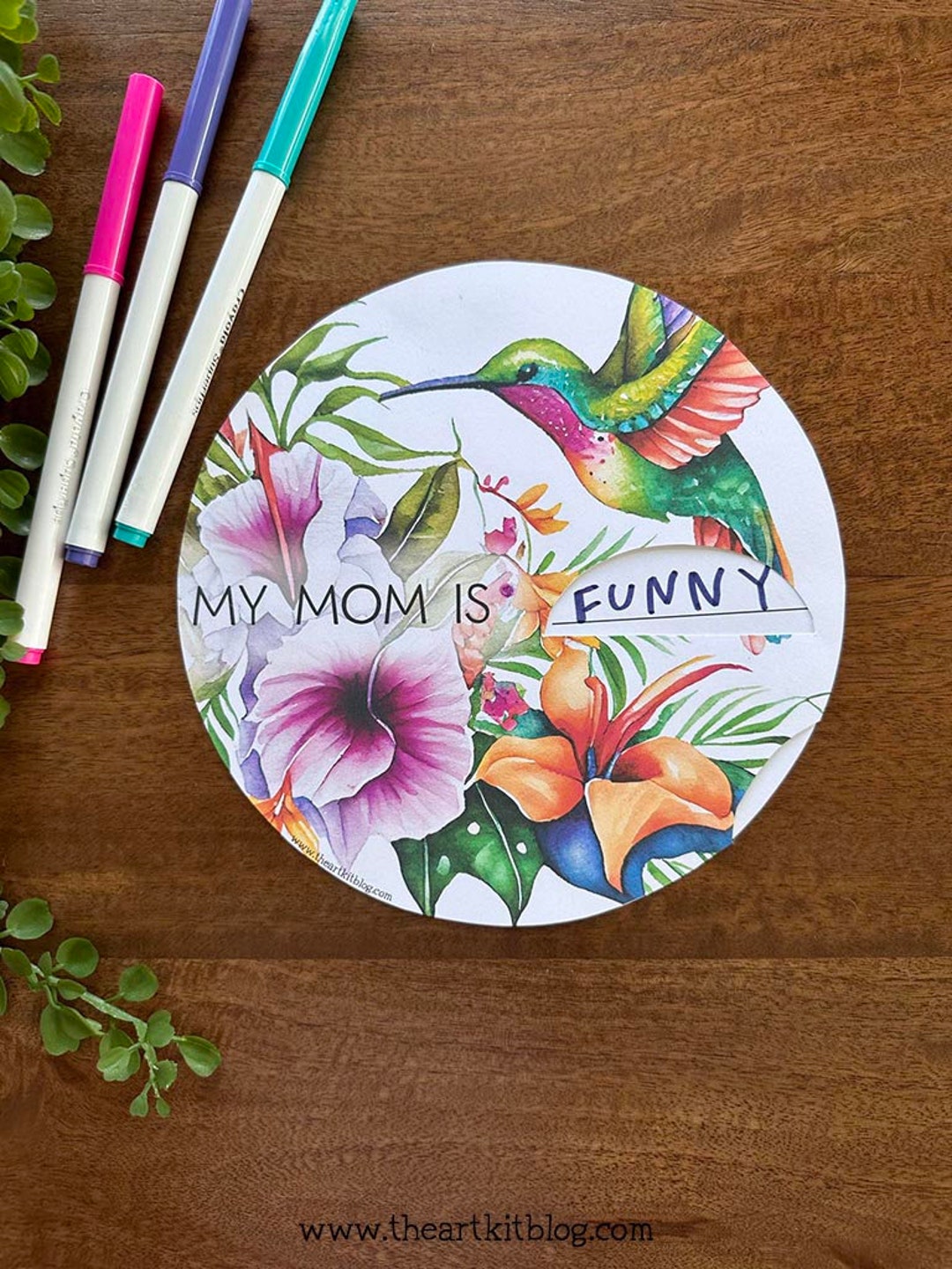 Mother's Day Wheel, Printable Mother's Day Card, About Mom Printable ...