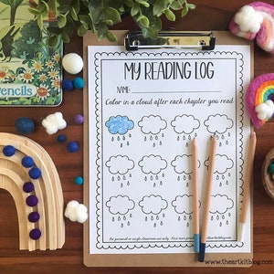 Coloring Pages Printable Reading Logs for Kids, Track Reading Progress ...