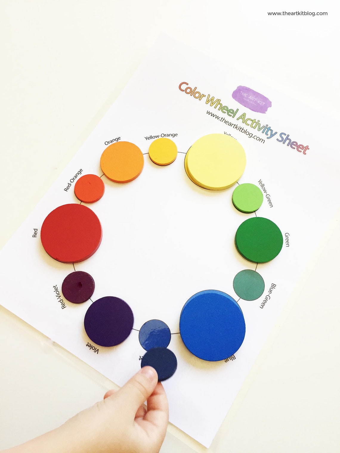Color Wheel Activity Sheets Printable for Kids Art Download Today and ...