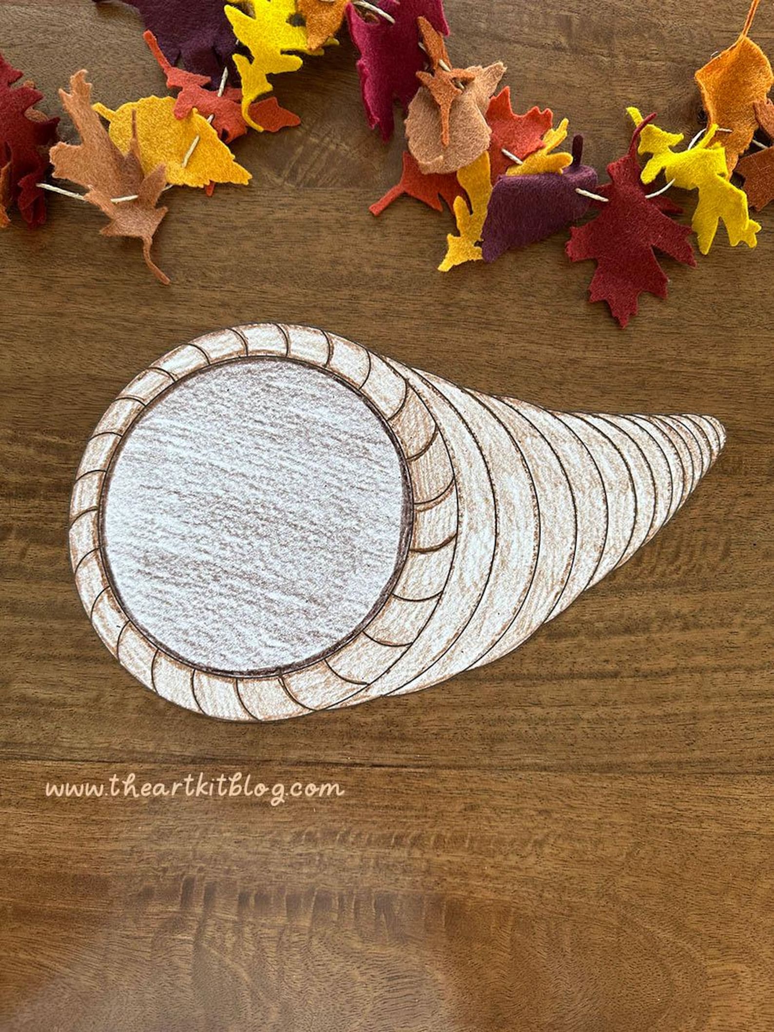 Cornucopia Template Printable, Thanksgiving Craft, Imaginative Play ...