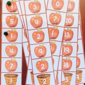 Number Recognition Activity, Apple Printable, Preschool Activities, Pre ...