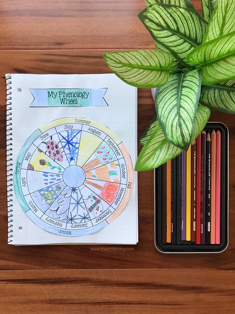 Monthly Phenology Wheel Printable Template, Nature Journaling ...