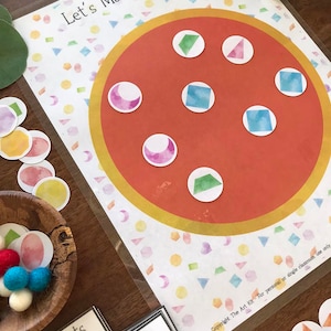 Shape Pizza Printable Activity for Kids, Busy Book, Busy Binder ...