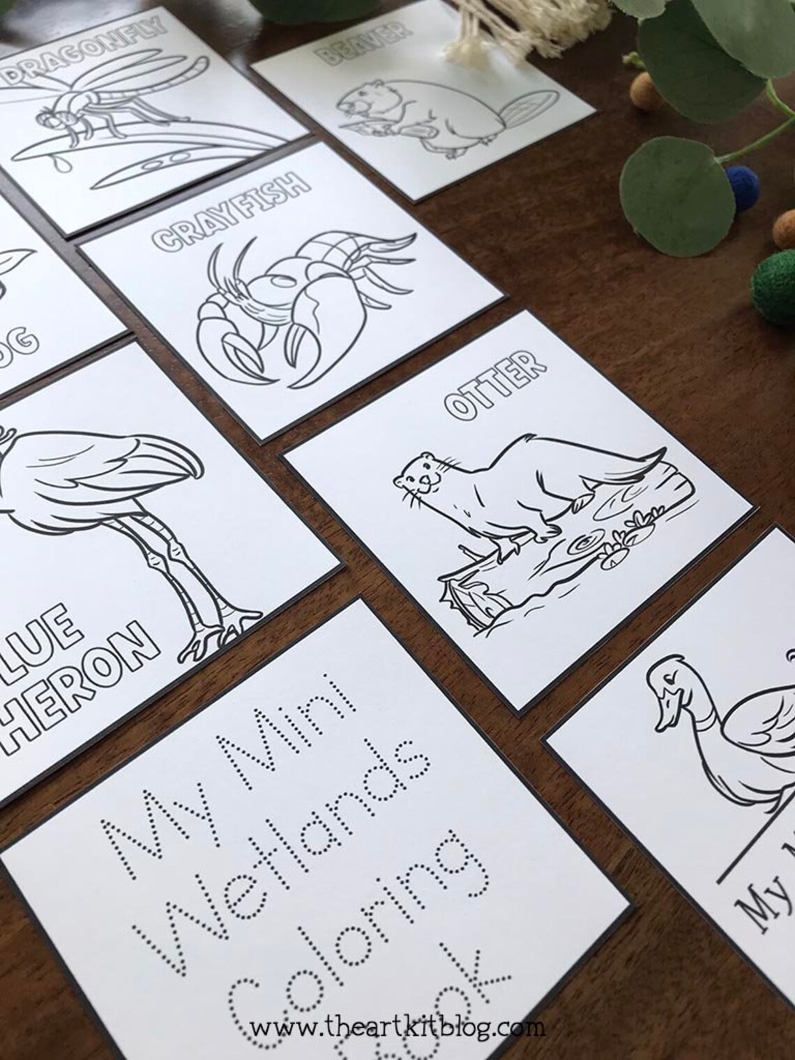Mini Wetland Animals Coloring Book Wetland Coloring Pages - Etsy