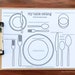 Table Setting Placemat Printables for Kids Montessori - Etsy