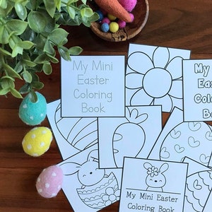 Mini Coloring Book, Mini Coloring Pages, Easter Coloring Pages, Easter ...