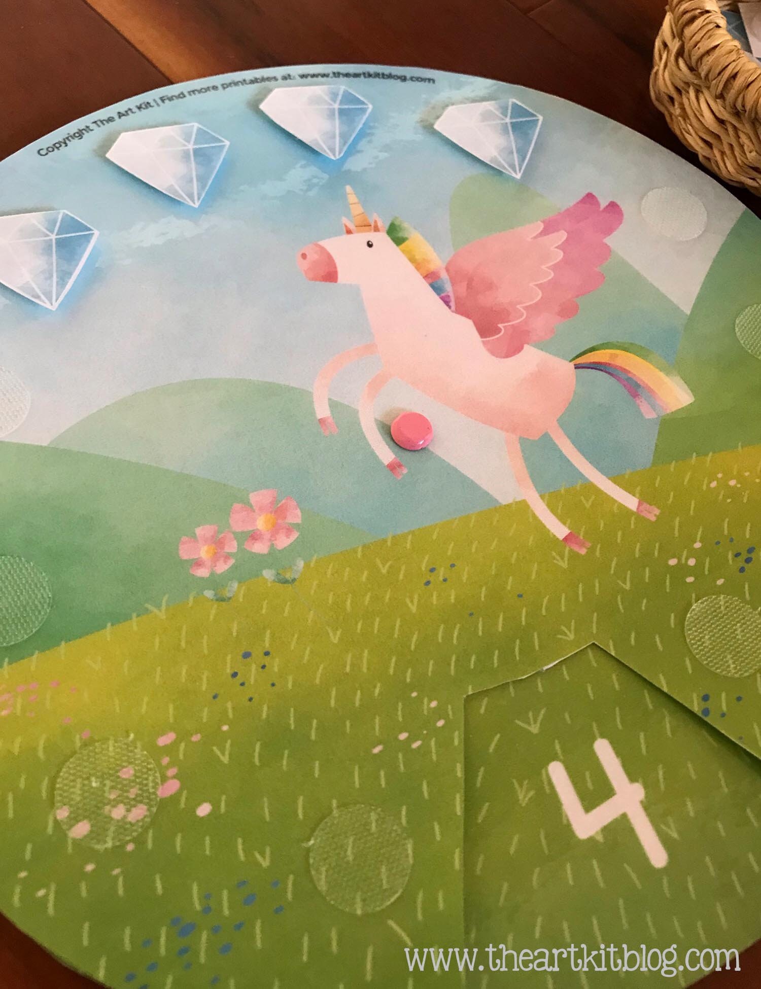 Printable Number Counting Wheel 1-12 // Unicorns and Gems ...