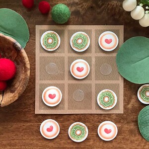 Christmas Tic Tac Toe Printable Game, Christmas Cookie Game, 4 Year Old ...