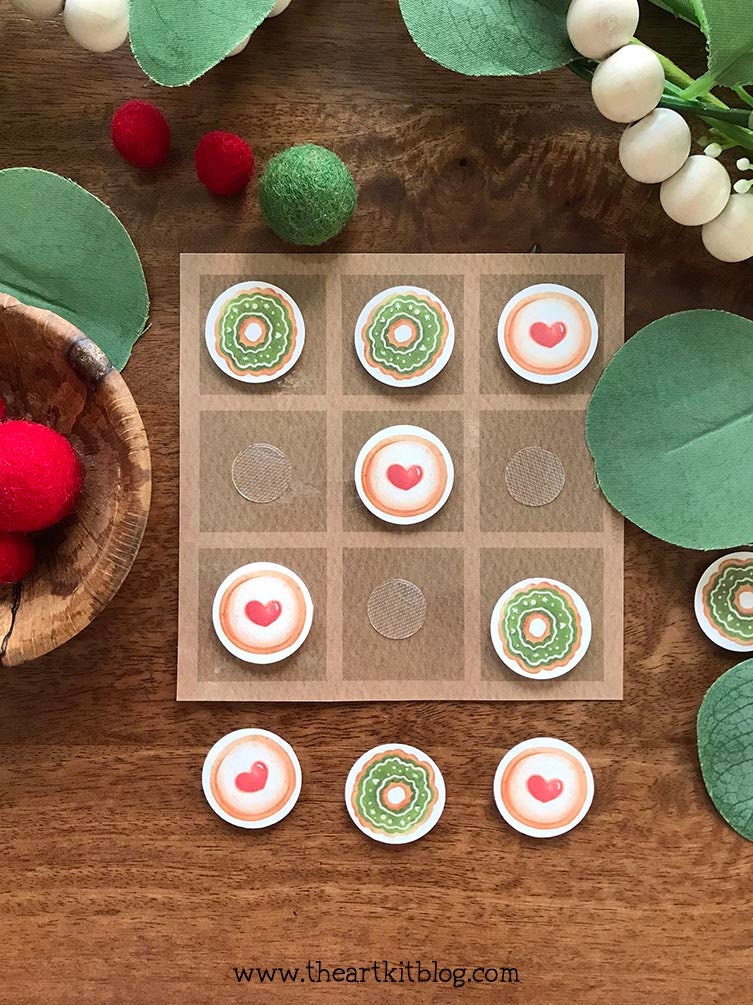 Christmas Tic Tac Toe Printable Game Christmas Cookie Game 4 - Etsy