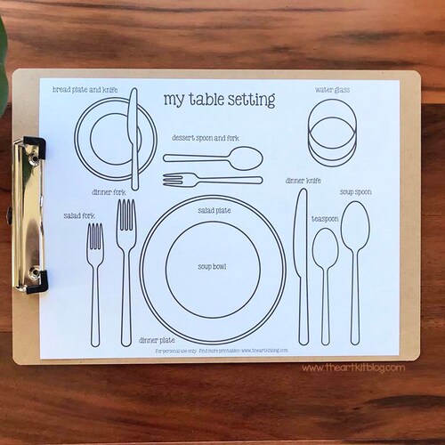 Printable Table Manners Bundle for Kids Dining Etiquette - Etsy